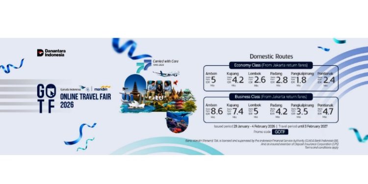 Promo HUT ke-77, Garuda Indonesia Tebar Diskon Tiket hingga 65 Persen ...
